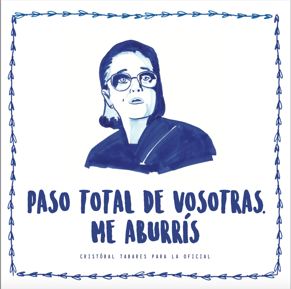 Azulejo ¿Paso total de Vosotras! – La Oficial Cerámica