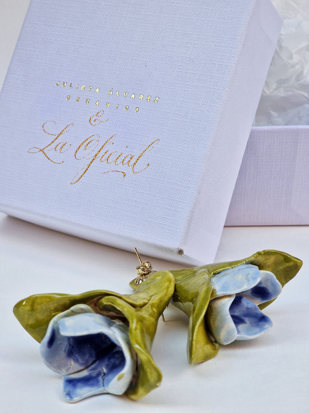 Julieta Alvarez Flower Earrings – La Oficial Cerámica