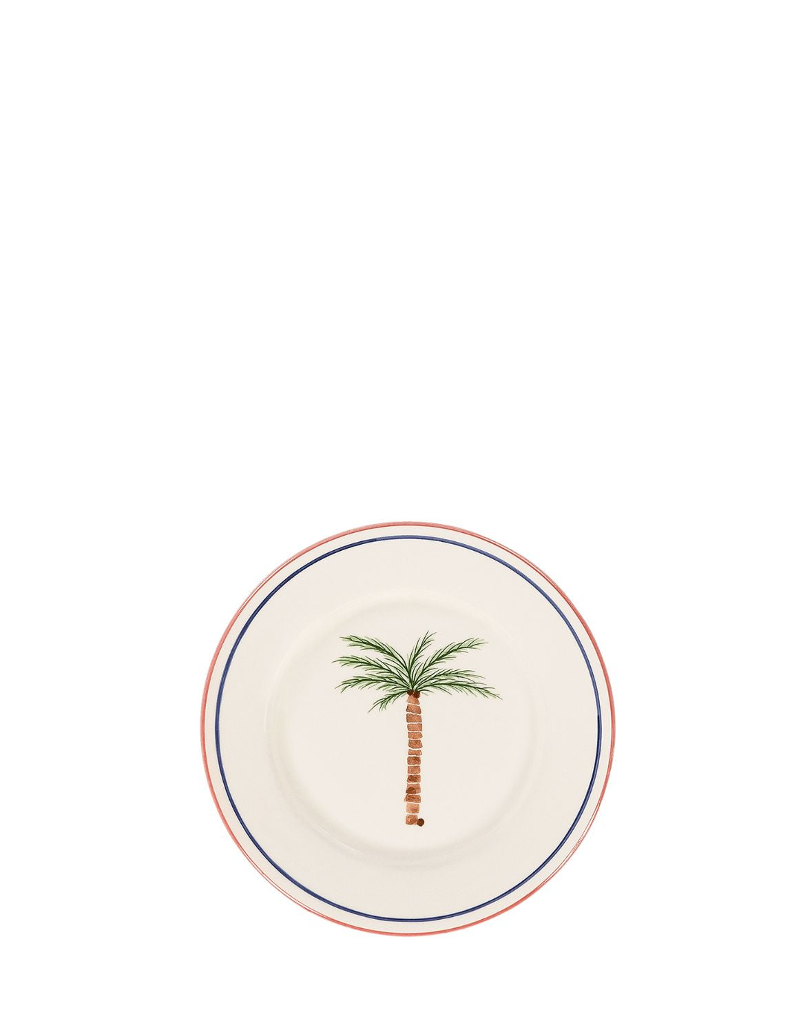 Plato postre Palmera – La Oficial Cerámica